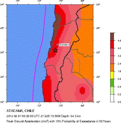 Chile Argentina Boarder Earthquake